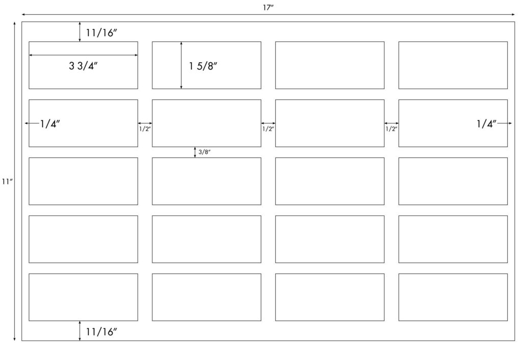 Steadfast Die-Cut Label 11x17 Template: SF6024 - Steadfast Paper